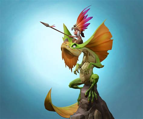 Dragon Rider D Cartoon Character In Blender Creation Course By
