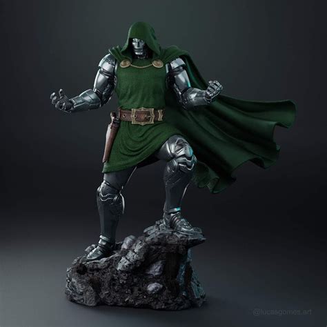 Dr Doom Zbrushcentral Marvel Statues Character Statue Custom