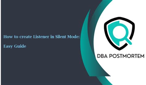How To Create Listener In Silent Mode Easy Guide