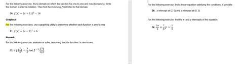 Solved For The Following Exercise Find A Domain On Which Chegg
