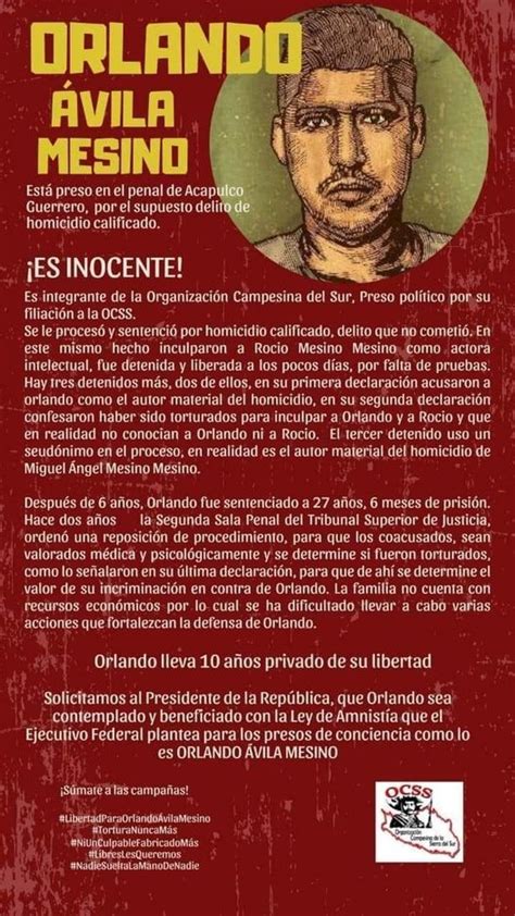 Logran libertad dos presos políticos de Guerrero OCSS exige sentencia