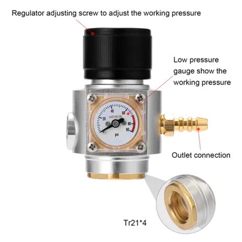 Sodastream Co2 Mini Gas Regulator Co2 Charger Kit Bar Tool 0 90 Psi