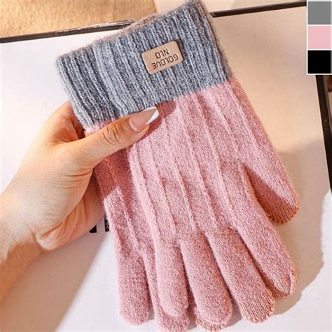 스마트터치글러브 배색 꼬임 밴딩 터치 장갑 1p 겨울 데일리 글러브 홈플러스 택배배송