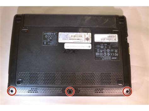 Замена жесткого диска Acer Aspire One d270 1865 HD01