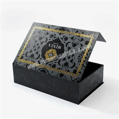 Low Moq Custom Logo Luxury Black Rigid Cardboard Wrapper Velvet