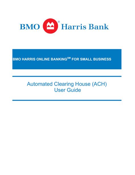 Automated Clearing House ACH User Guide