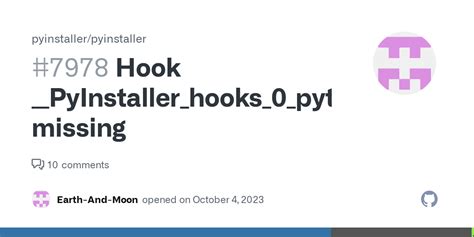 Hook Pyinstallerhooks0pytest Missing · Issue 7978 · Pyinstallerpyinstaller · Github
