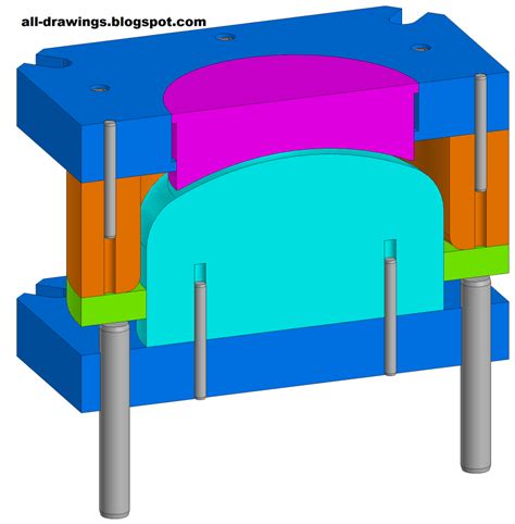 3d модель и чертежи штампа для вытяжки днища эллиптического Sergeyshakhov — Livejournal