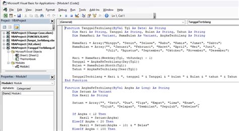 Cara Membuat Terbilang Tanggal Otomatis Di Excel Dengan Vba Udf Depot Excel