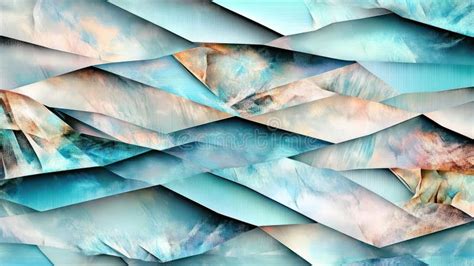 Abstract Layered Design With Soft Colors And Textures Creating A Dynamic Visual Effect Stock