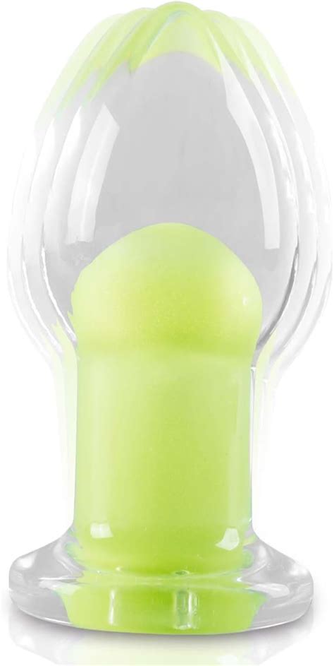 Anal Vibrating Plug Adult Sex Toy Luminous Glass Prostate