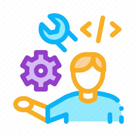 Developer Development End Front Internet It Sphere Icon