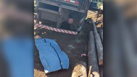 Homem morre após ser esmagado por tora de madeira no Oeste de SC ClicRDC