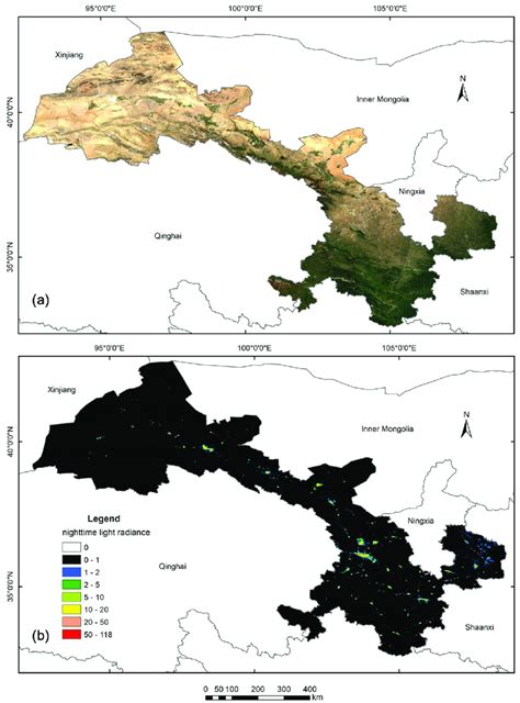 A The Sentinel 2 Satellite True Color Composite Image And B The