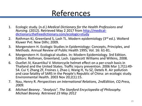 Levels Of Analysis And Levels Of Inference In Ecological Study Pptx