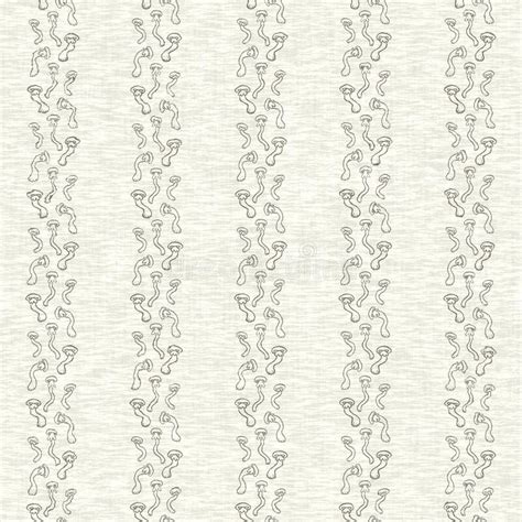 Mushroom Linen Effect Texture Pattern Seamless Woven Fungi Decorative