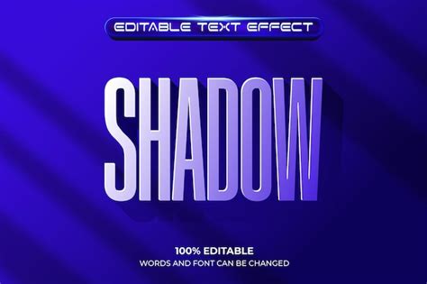 Premium Vector Shadow Text Effect