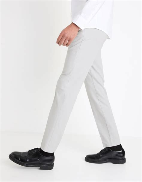 Pantalon Chino Slim Gris Celio Be Normal
