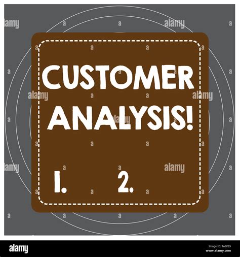 Writing Note Showing Customer Analysis Business Concept For Systematic Examination Of A Company