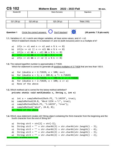 cs102 2023 fall midterm answers pdf computer science mathematical