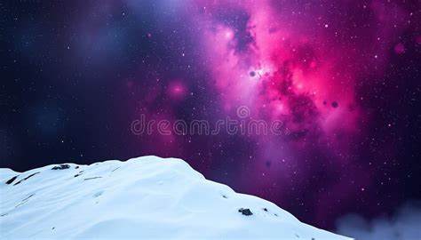 Nebula In Space Cosmic Scene And Galaxy Background Universe Generative Ai Stock Illustration