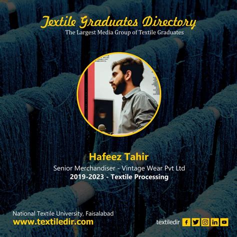 textile graduates directory on linkedin join us in welcoming mr