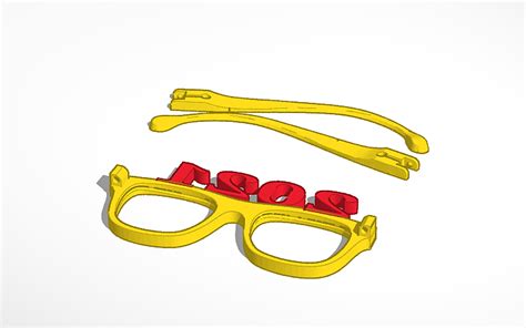 3d Design 2021 Glasses Tinkercad