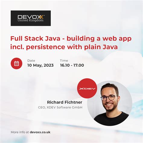 Xdev Devoxxuk 2023 Full Stack Java Building A Web App Incl