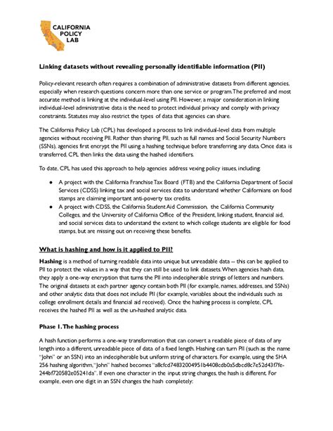 Hashed Data Linkage Explainer 210315 Lecture Notes Programming