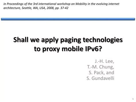 Ppt Shall We Apply Paging Technologies To Proxy Mobile Ipv6 Powerpoint Presentation Id2390723