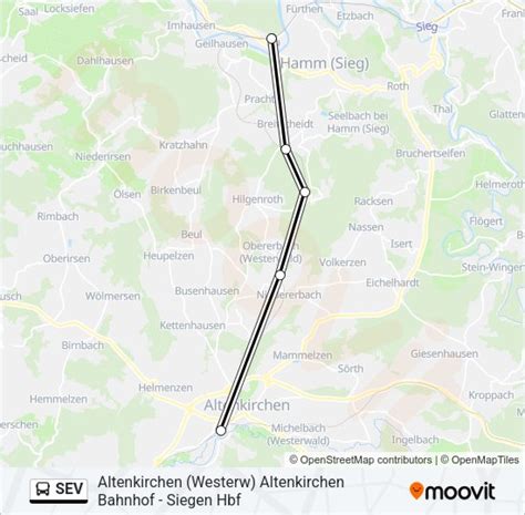 sev Route Fahrpläne Haltestellen Karten Au Sieg Bf Aktualisiert