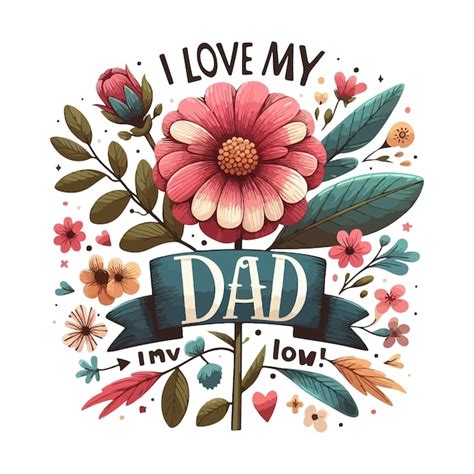 Premium Vector I Love My Dad T Shirt Design