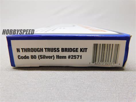 Atlas N Scale Code 80 Through Truss Bridge Kit Silver Atl2571