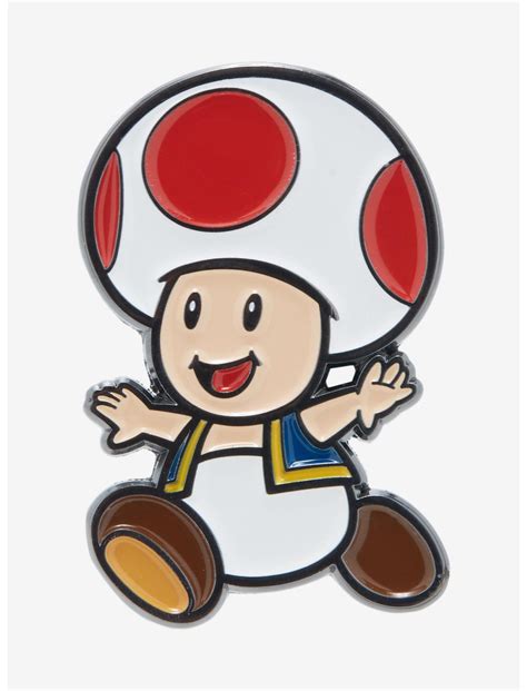 Nintendo Super Mario Bros Toad Enamel Pin Boxlunch Exclusive Boxlunch