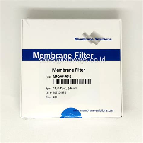Jual Cellulose Acetate Membrane Filter 045 Um Dia 47mm 200pcspack