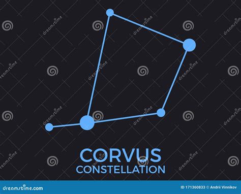Corvus Constellation In Pixel Art Style 8 Bit Stars In The Night Sky