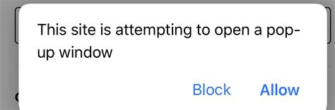 Getting Pop Up This Site Is Attempting To Open A Pop Up Window While
