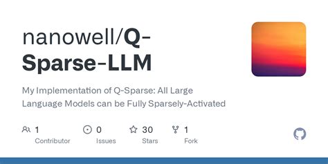 Github Nanowellq Sparse Llm My Implementation Of Q Sparse All