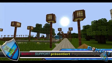 Minecraft Bukkit Server Plugin 1 3 2 Playerstatussigns By Bukkitsupport [ger] [hd] Youtube
