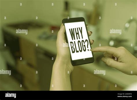 Conceptual Hand Writing Showing Why Blogquestion Concept Meaning