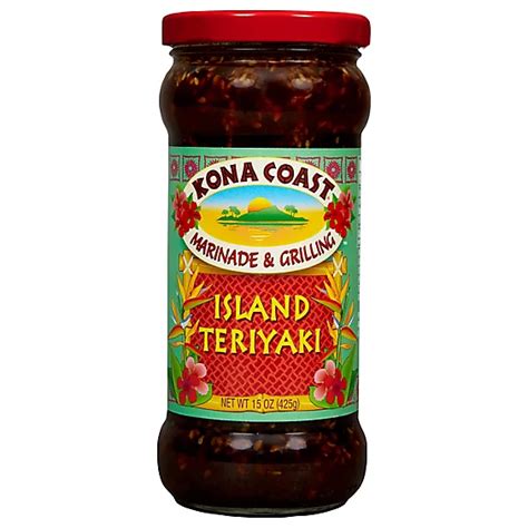 Kona Coast Island Teriyaki Marinade And Grilling Sauce 15 Oz Vons