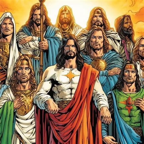 Jesus And Apostles As Comic Superheroes 05 Biblical Super Heroes Jesus