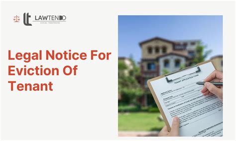 Legal Notice For Eviction Of Tenant