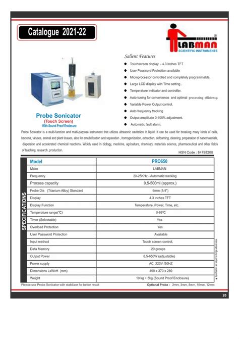 Probe Sonicator Retailers And Dealers In India