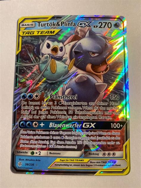 Pokemonkarte Turtok And Plinfa Gx 38236 Kaufen Auf Ricardo