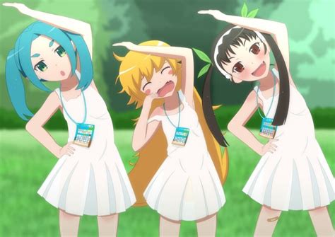 Anime Fandoms Bakemonogatari Ononoki Yotsugi Oshino Shinobu
