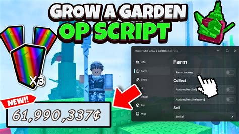 Grow A Garden Auto Farm Auto Plant Fruit Auto Collect Script