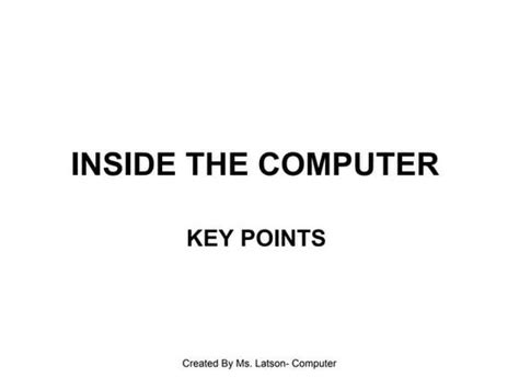 Inside A Computer Case Ppt