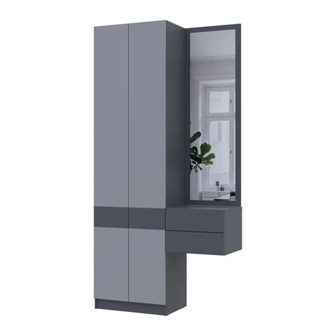 Передпокій Doros Сола 12 Doros ГрафітСірий ДСП дзеркало 105х40х215