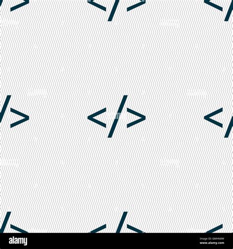 Code Sign Icon Programming Language Symbol Seamless Abstract